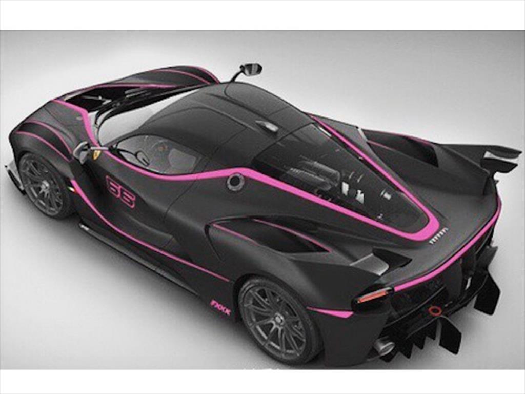 Ferrari FXX K rosa con negro