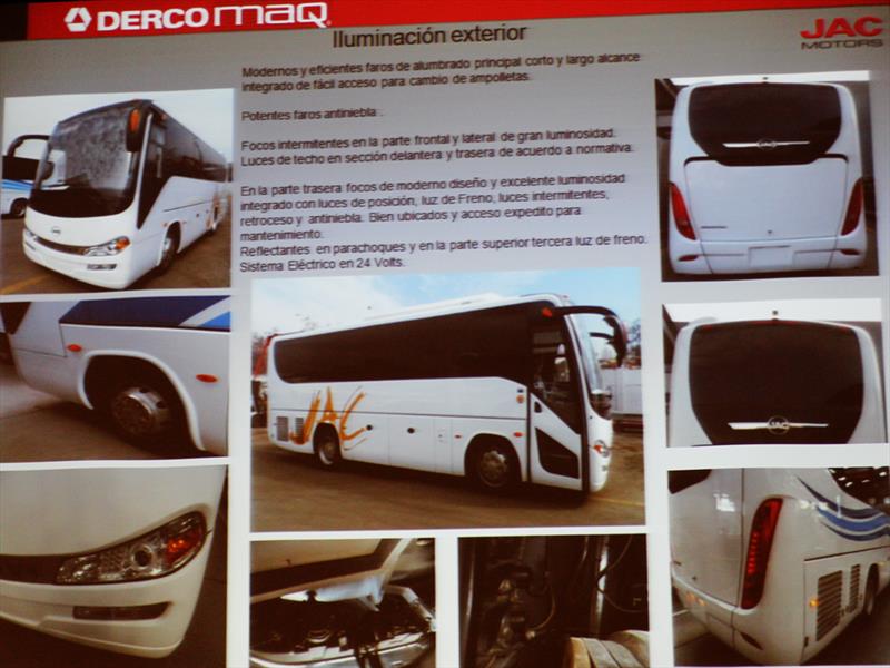 JAC Motors introduce en Chile nueva línea de buses Gold Town