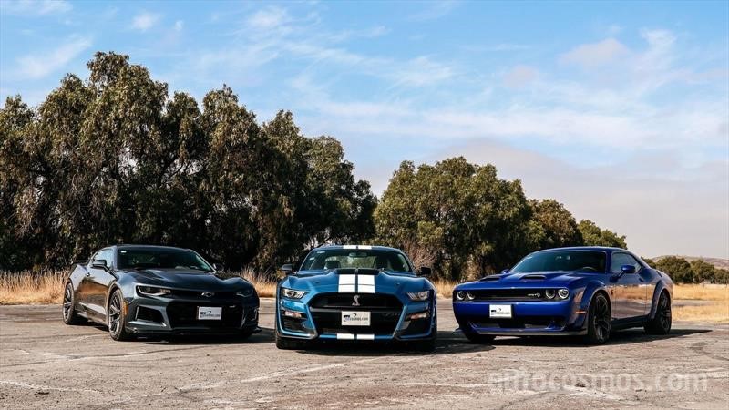 Ford Mustang Shelby GT500 vs Chevrolet Camaro ZL1 vs Dodge Challenger ...