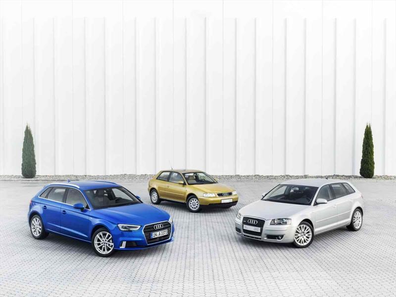 Estas son las tres generaciones del Audi A3